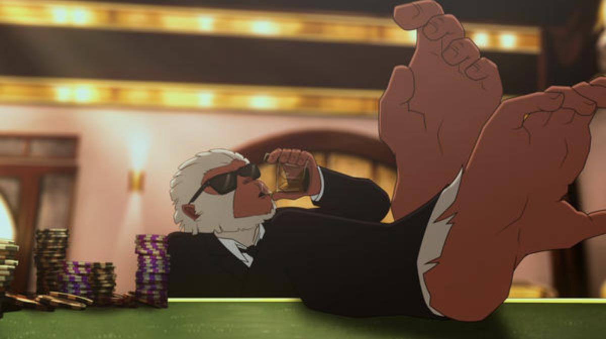 episode ketiga ini, Hit‑Monkey dan roh mentor-nya, Bryce